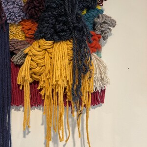 Textured Multi Colored Woven Wall Hanging Decor - Etsy