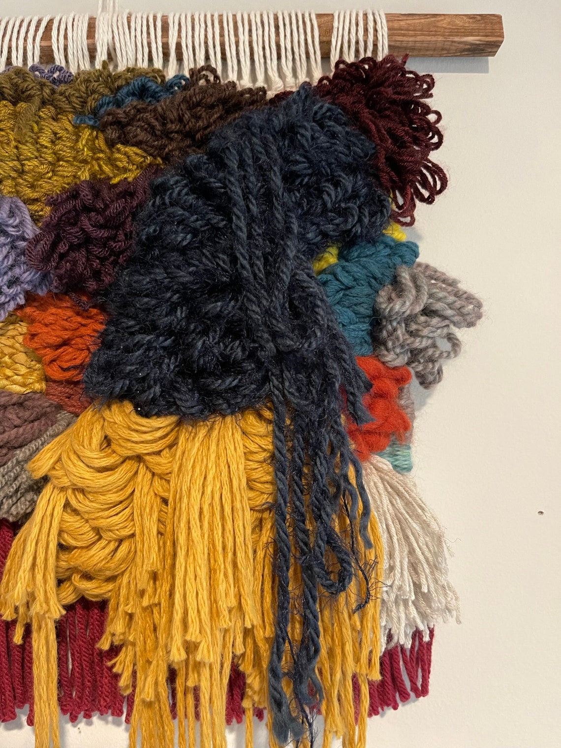 Textured Multi Colored Woven Wall Hanging Decor - Etsy