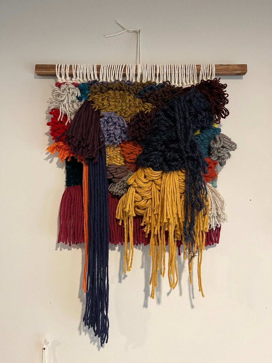 Textured Multi Colored Woven Wall Hanging Decor - Etsy