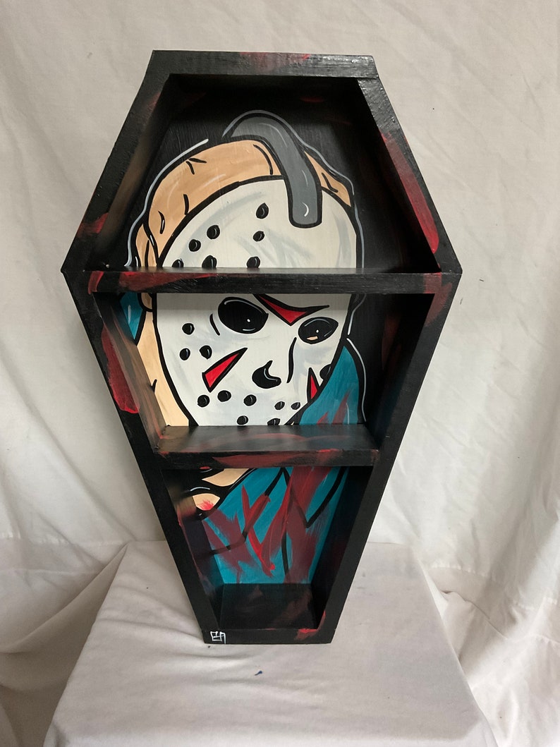 Jason: 2ft Coffin Shelf With a Back MADE TO ORDER - Etsy
