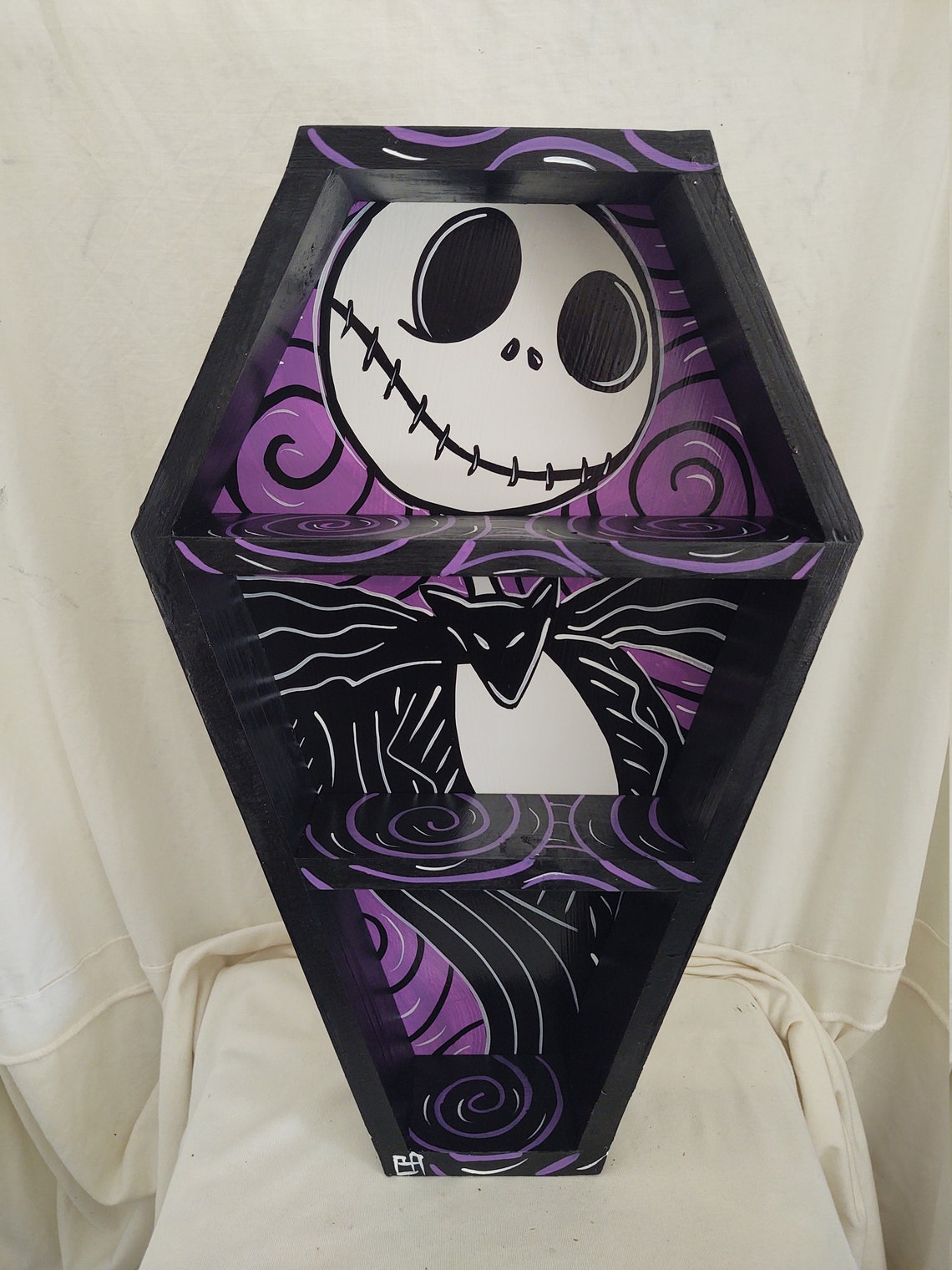 NBC With Jack: 2ft Coffin Shelf With a Back MADE to ORDER | Etsy