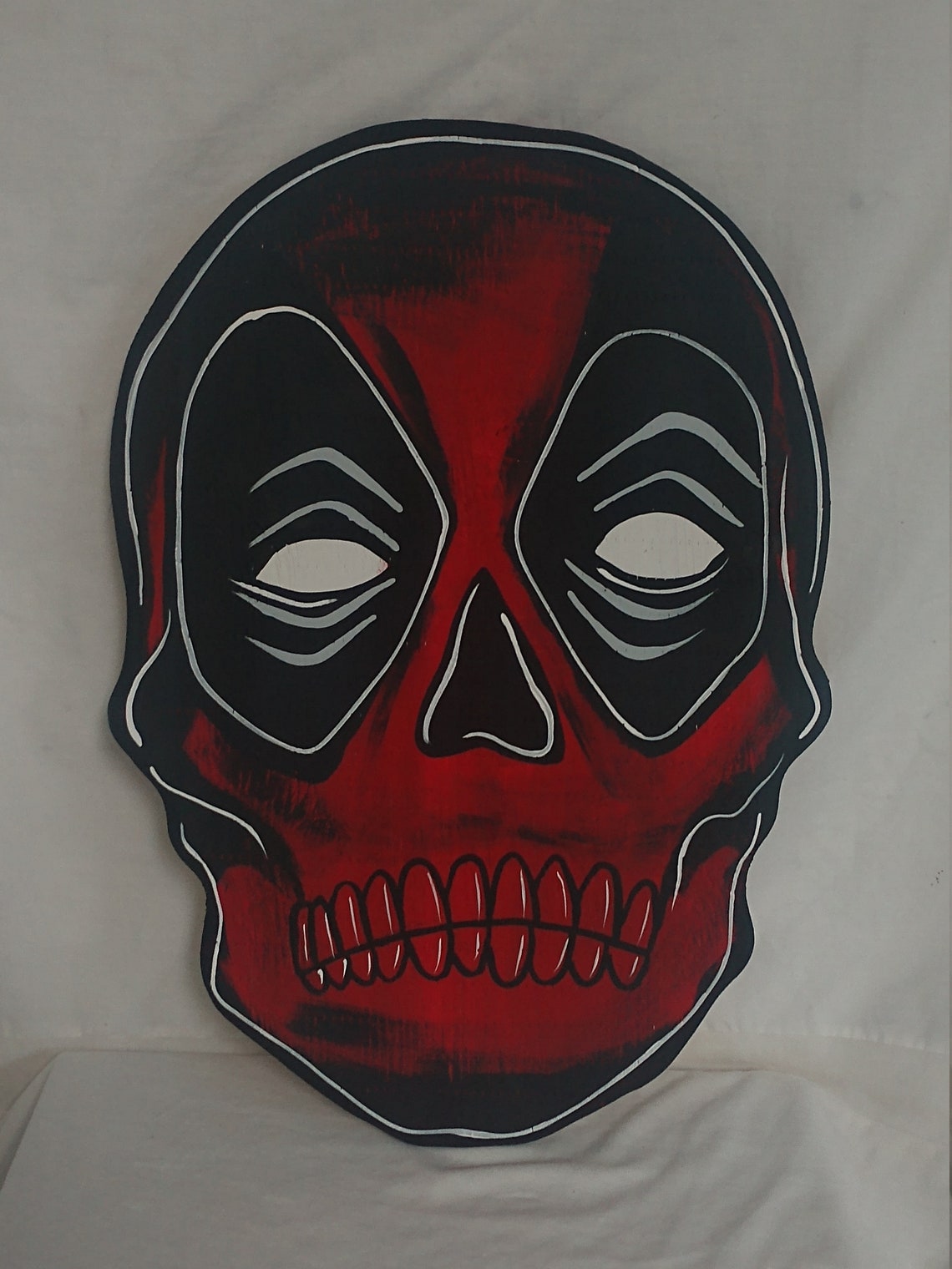 Deadpool: Wooden Skull Cutout LIMITED EDITION | Etsy