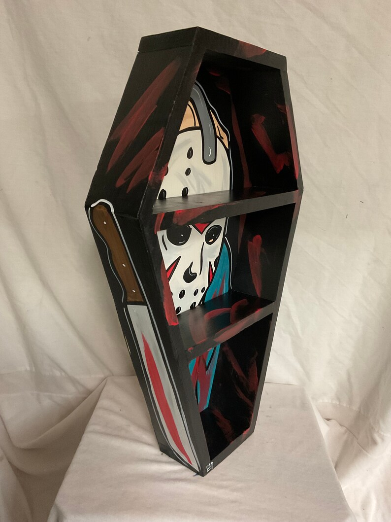 Jason: 2ft Coffin Shelf With a Back MADE TO ORDER - Etsy