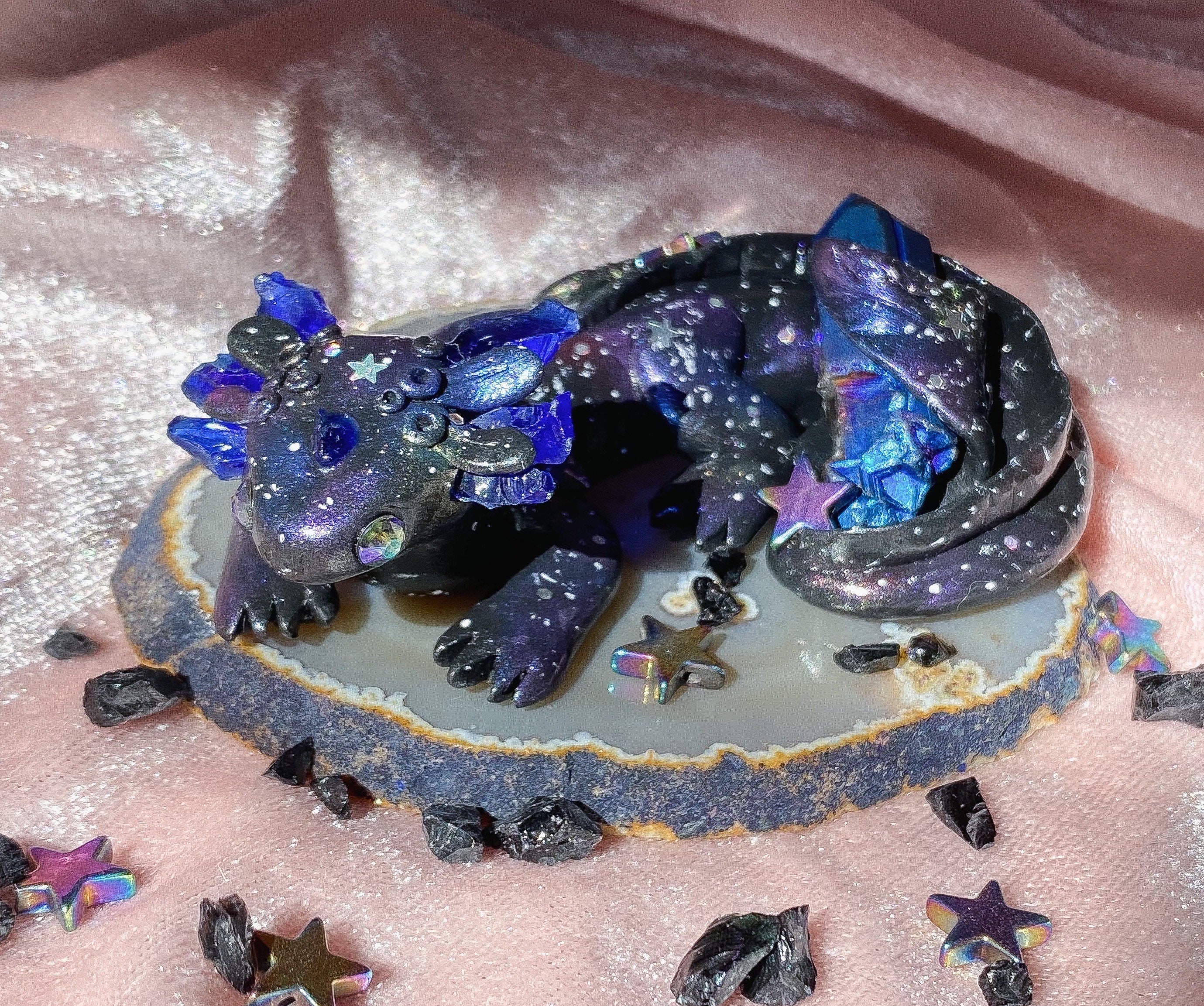 Polymer Clay Crystal Guardian Axolotl - Etsy
