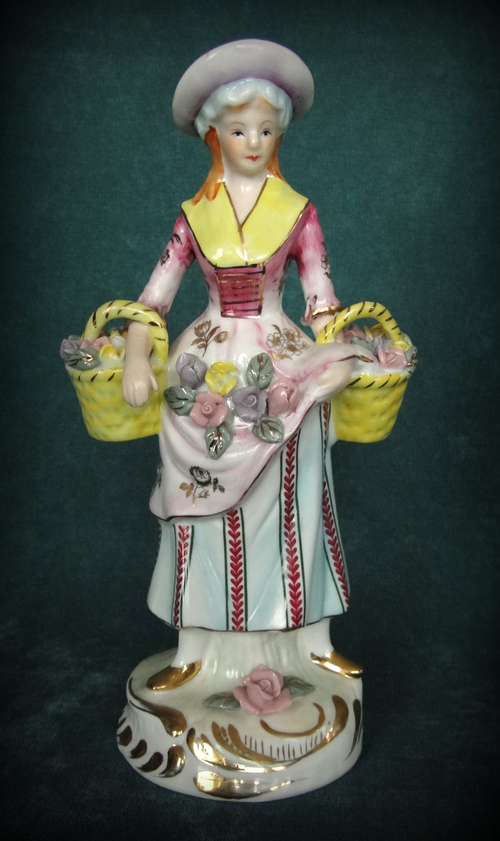 Limoges Figurine Couple Gathering Flowers in Period Costumes - Etsy