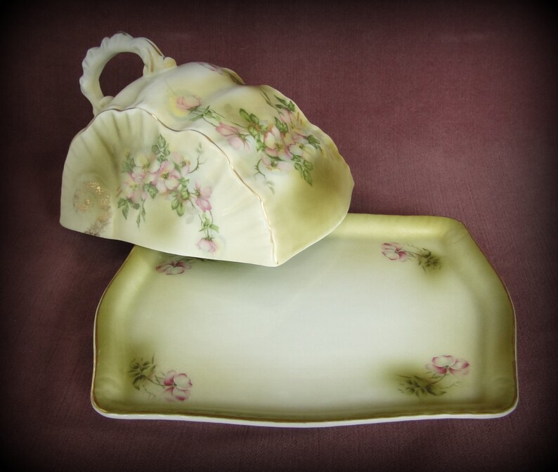 Vintage Hand Painted Nippon Cheese/butter Server - Etsy