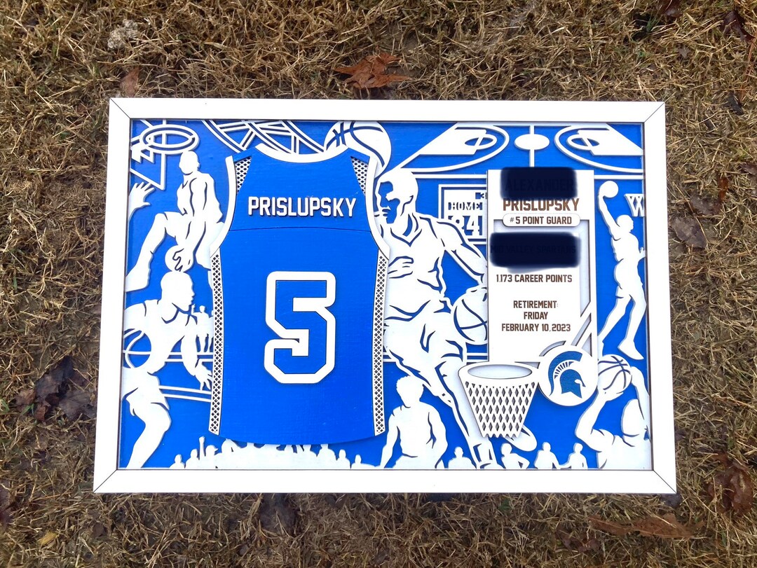 Personalized 3D Sports Jersey Sign: Custom Team Colors - Etsy