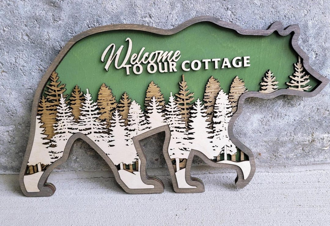 Whispering Pines Home Cabin Cabin Cottage Customized Family Welcome ...