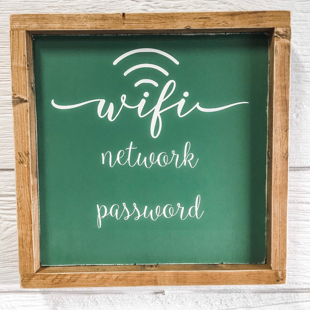 Wifi password sign welcome to our home square wifi | Etsy