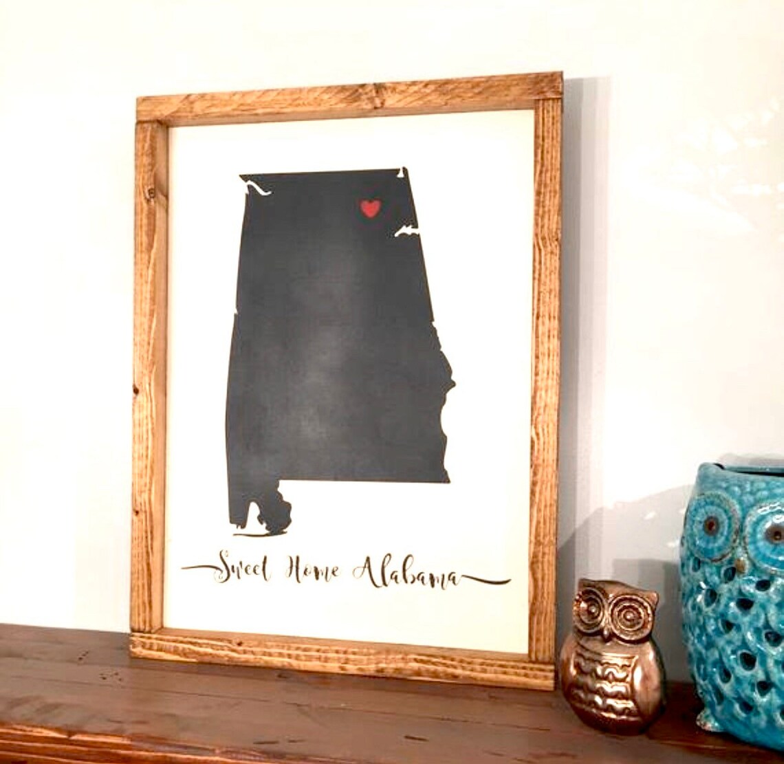 Sweet Home Alabama State Sign With Heart Realtor Closing Gift - Etsy