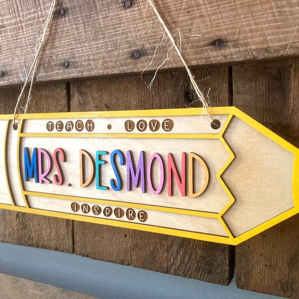 Teacher Door Pencil - Etsy