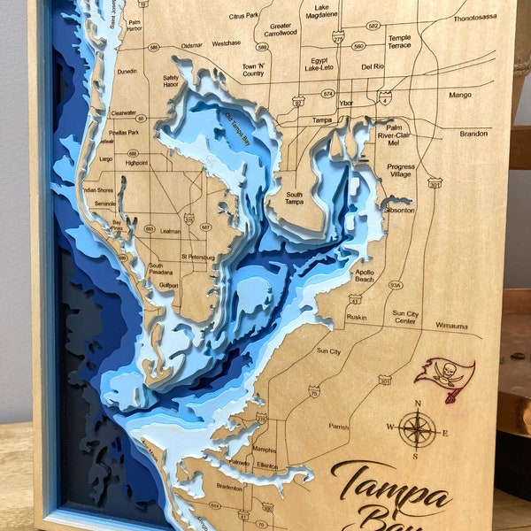 3d Map of Bay Area - Etsy