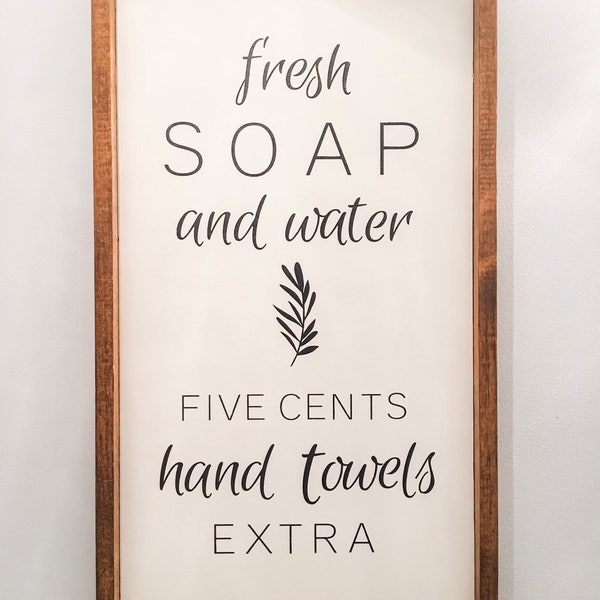 Soap 5 Cents Sign - Etsy