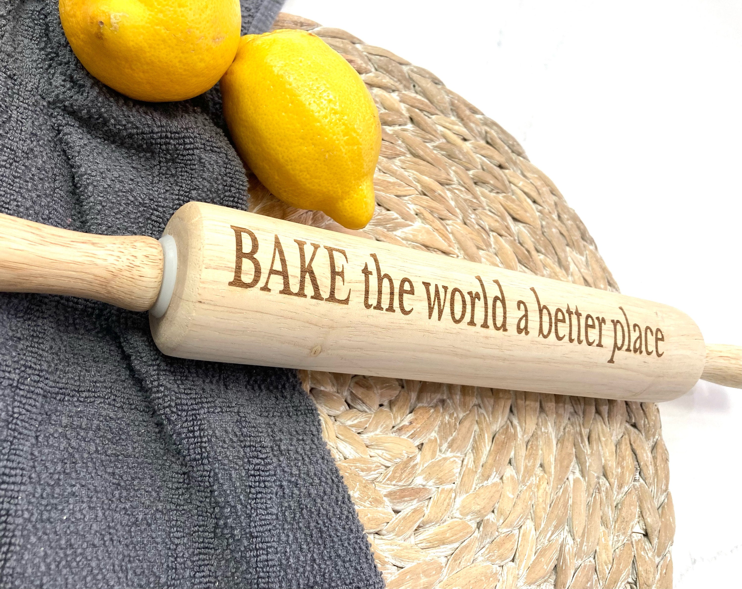 Personalized Engraved Wood Rolling Pin: Custom Baking Gift - Etsy