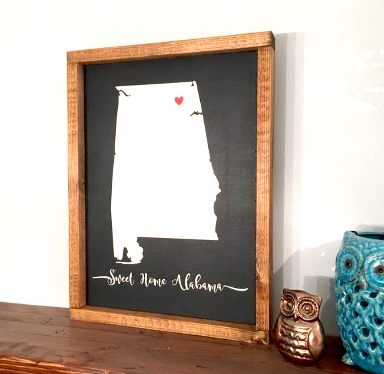 Sweet Home Alabama State Sign With Heart Realtor Closing Gift - Etsy