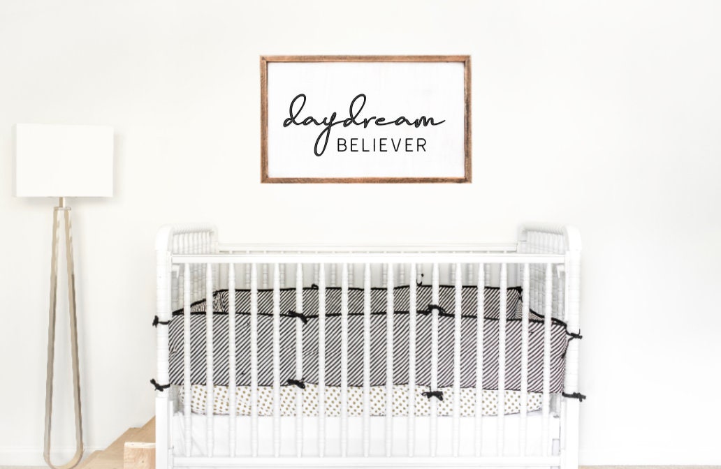 Daydream Believer Wood Framed Sign | Etsy