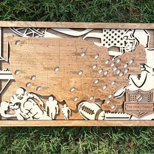 Customizable Nfl Stadium Map - Etsy