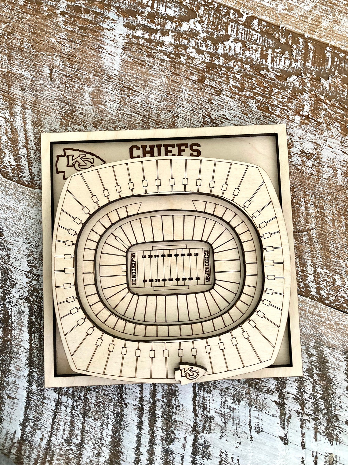 Laser Cut Football Stadium 3D Model: Kansas City Chiefs Replica - Etsy