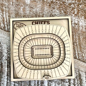 Laser Cut Football Stadium 3D Model: Kansas City Chiefs Replica - Etsy