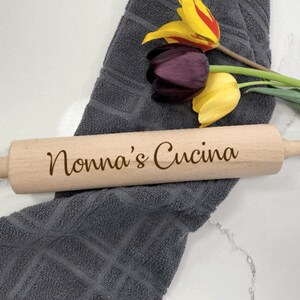 Personalized Engraved Wooden Rolling Pin, Wood Rolling Pins Baking ...