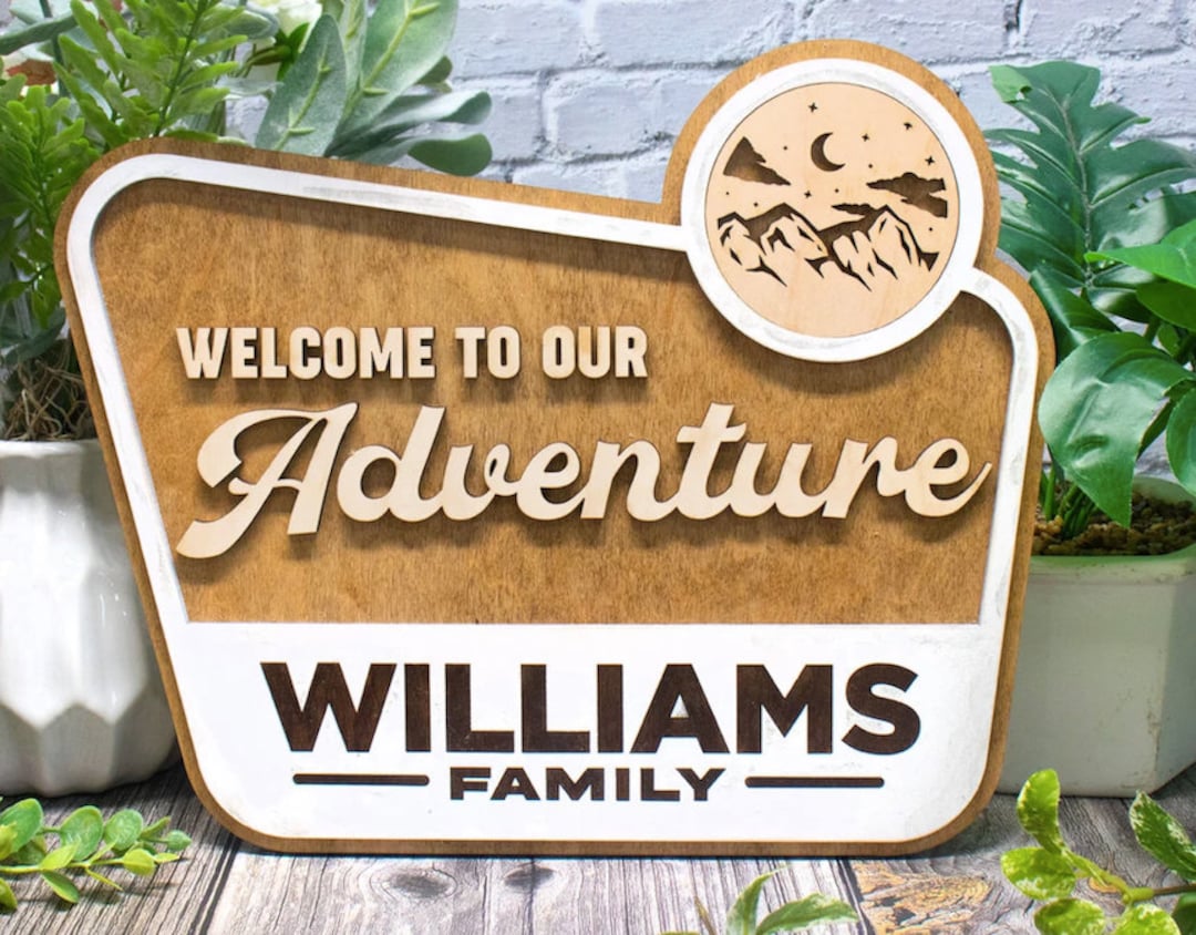 Custom National Forest National Park Wood Sign With 22 Personalized ...