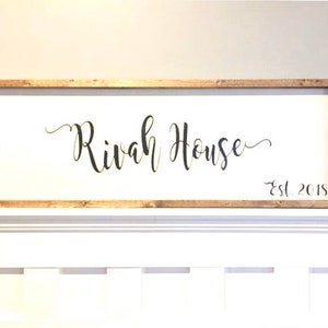 Rivah House River House Distressed Wood Framed Sign - Etsy