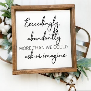 Exceedingly, Abundantly More Than We Could Ask or Imagine Ephesians 3: ...