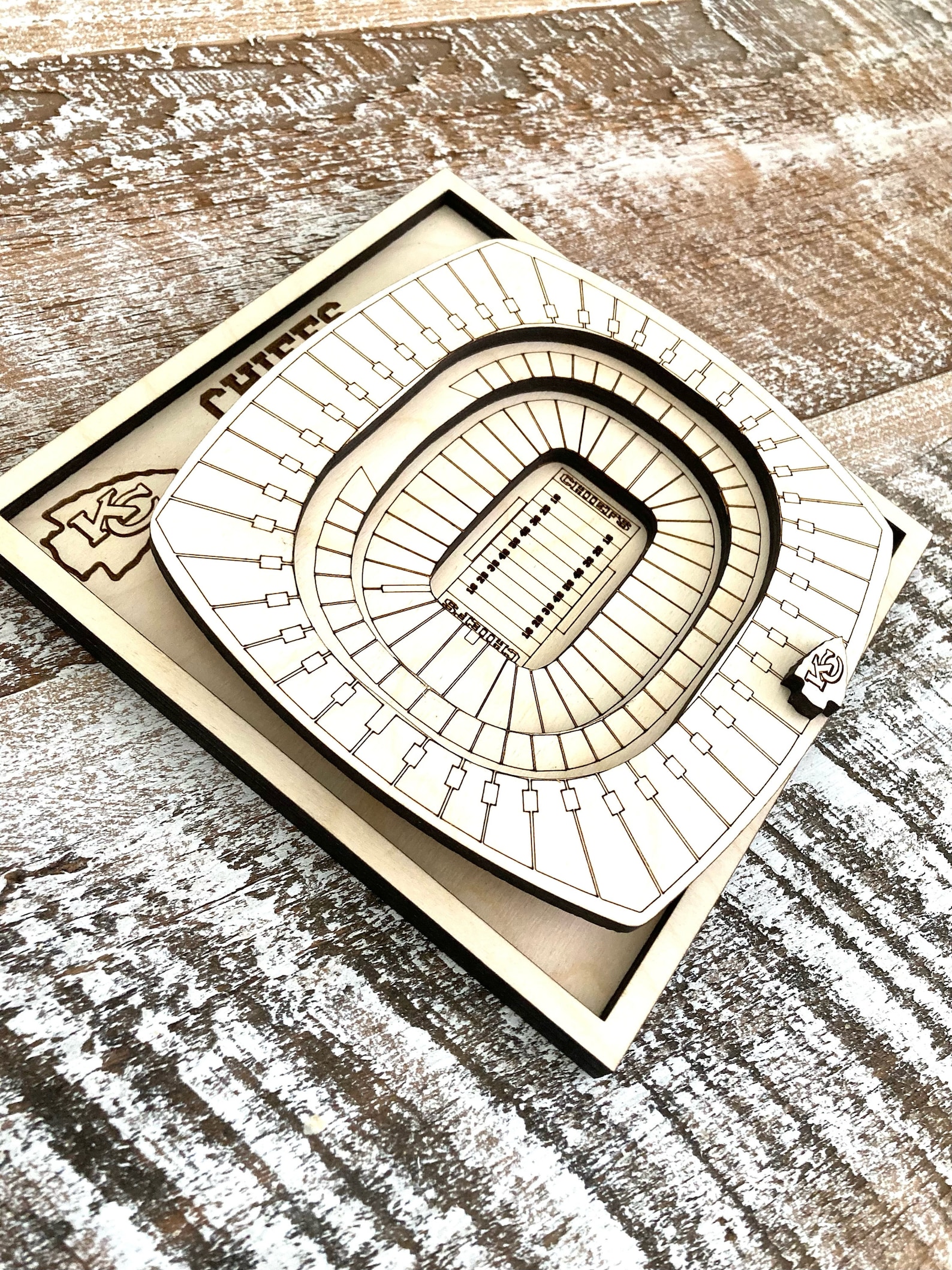 Laser Cut Football Stadium 3D Model: Kansas City Chiefs Replica - Etsy