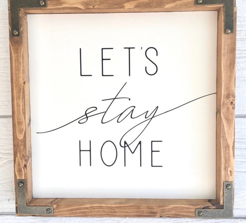 HOME Wood Framed Sign With Customizable State Logo - Etsy
