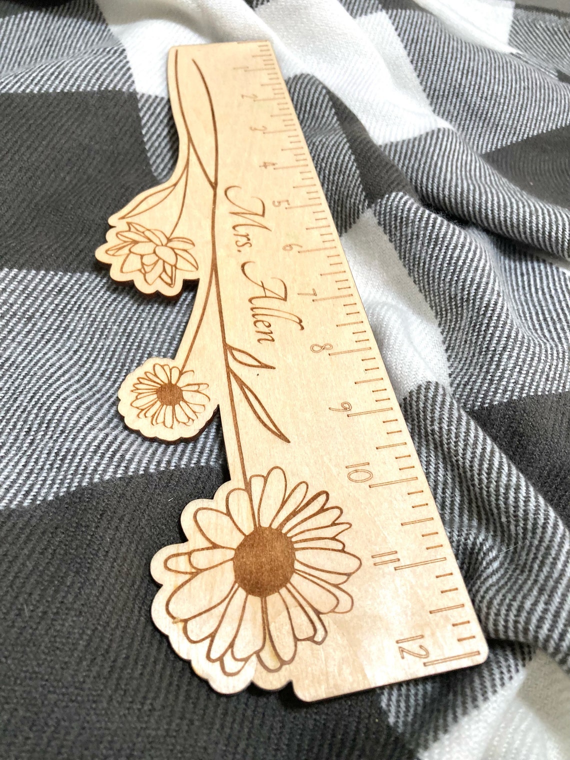 Personalized 12 Inch Wood Ruler Teacher Gift Teacher Present | Etsy