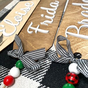 Personalized Wooden Stocking Tag, Stocking Name Tags, Farmhouse Name ...