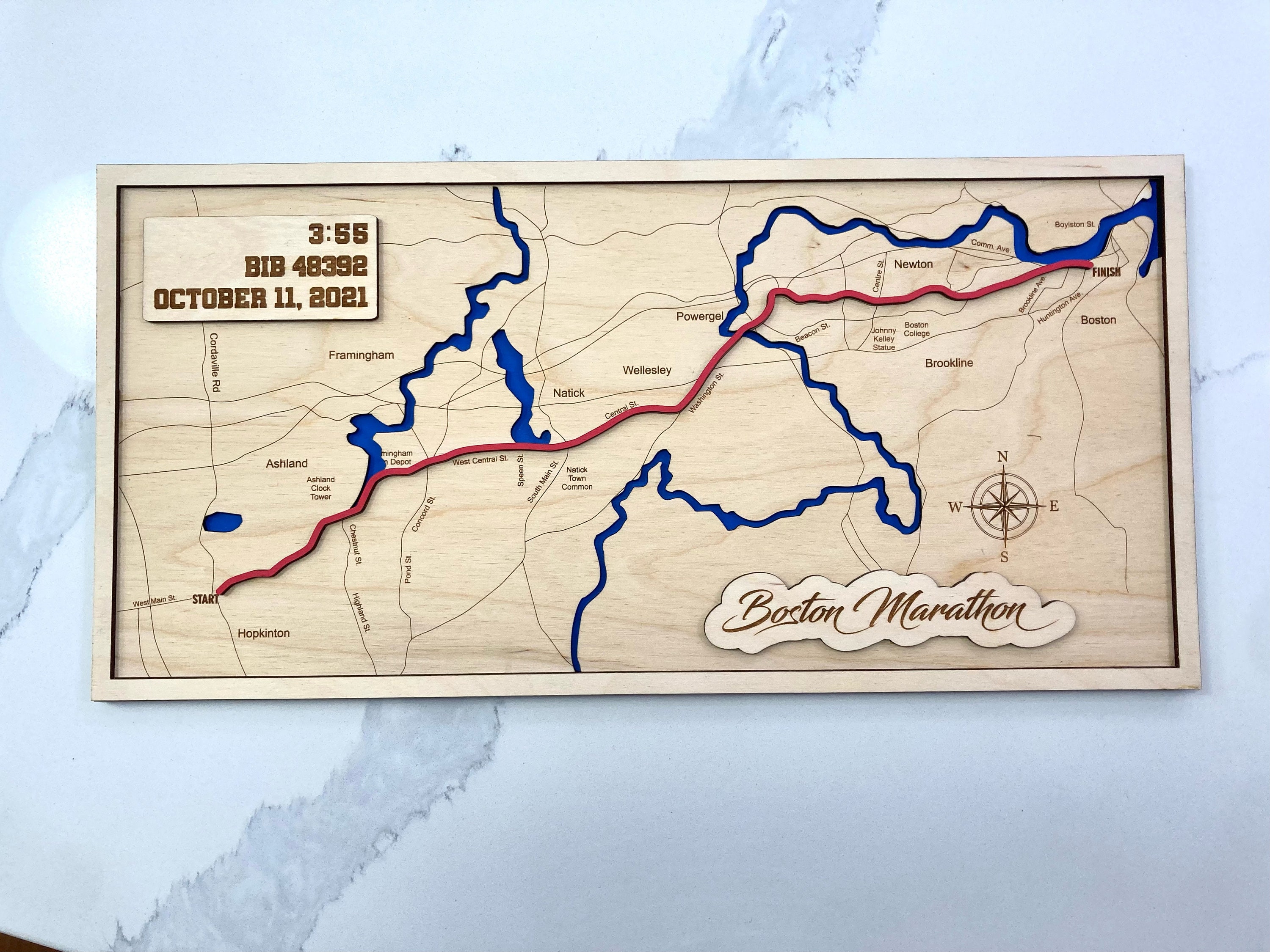 Boston Marathon Map