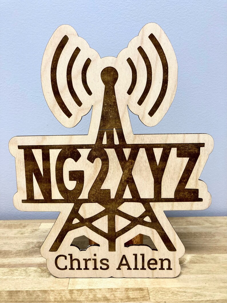 Personalized HAM Radio Call Sign Wood Sign - Etsy