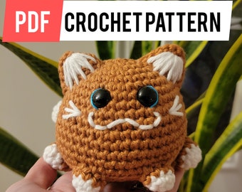 Chubby Cat Amigurumi Crochet Pattern: PDF Digital Download (beginner ...