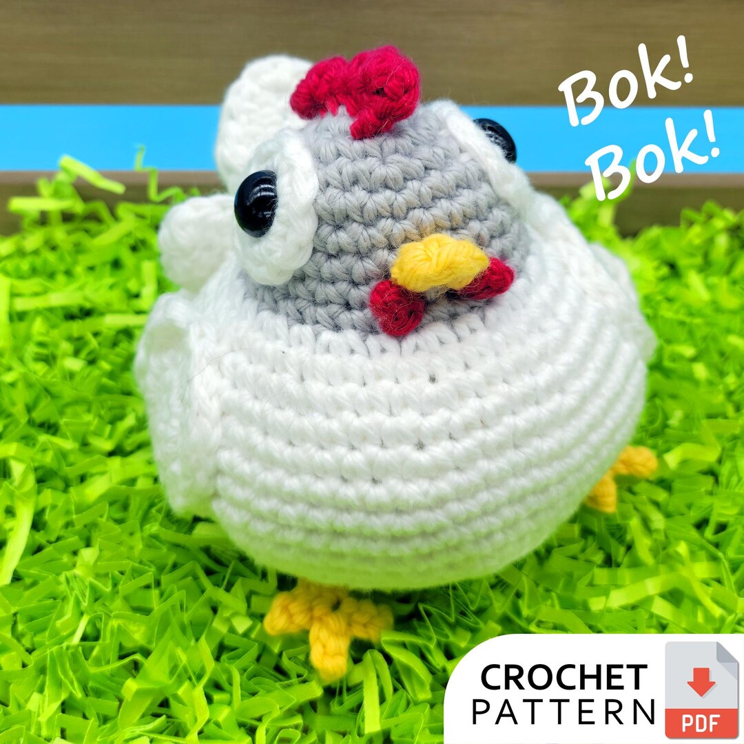 Chubby Chicken Amigurumi Crochet Pattern: PDF Digital Download ...