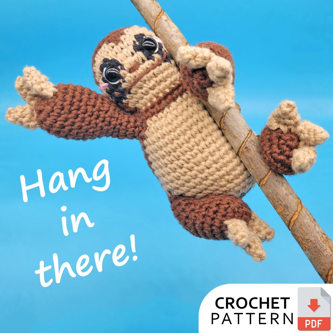 Poseable Sloth Crochet Pattern – Beginner-friendly Amigurumi PDF ...
