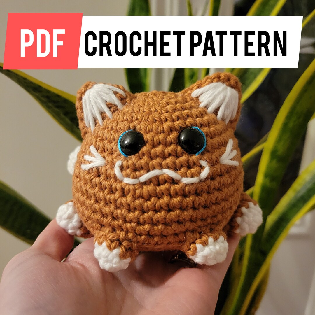 Chubby Cat Crochet Pattern - Etsy