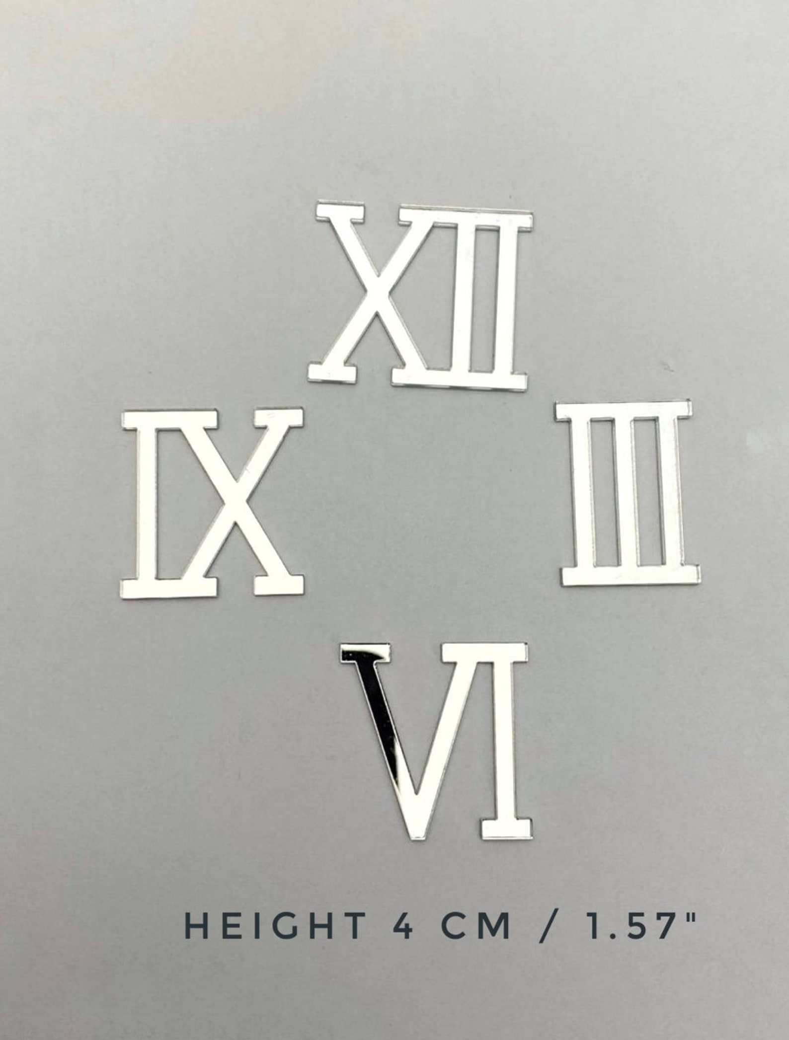 Silver Roman Numerals 4cm & Dashes 3cm for Epoxy Resin - Etsy