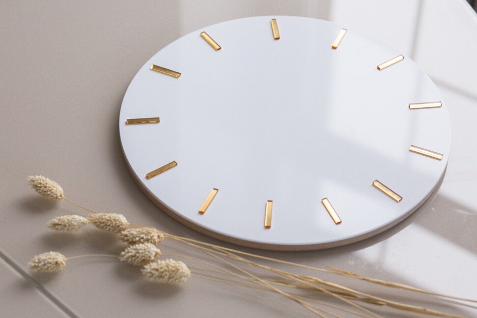 12pcs Mirrored BRIGHT GOLD Strips With Squared Ends Hour - Etsy