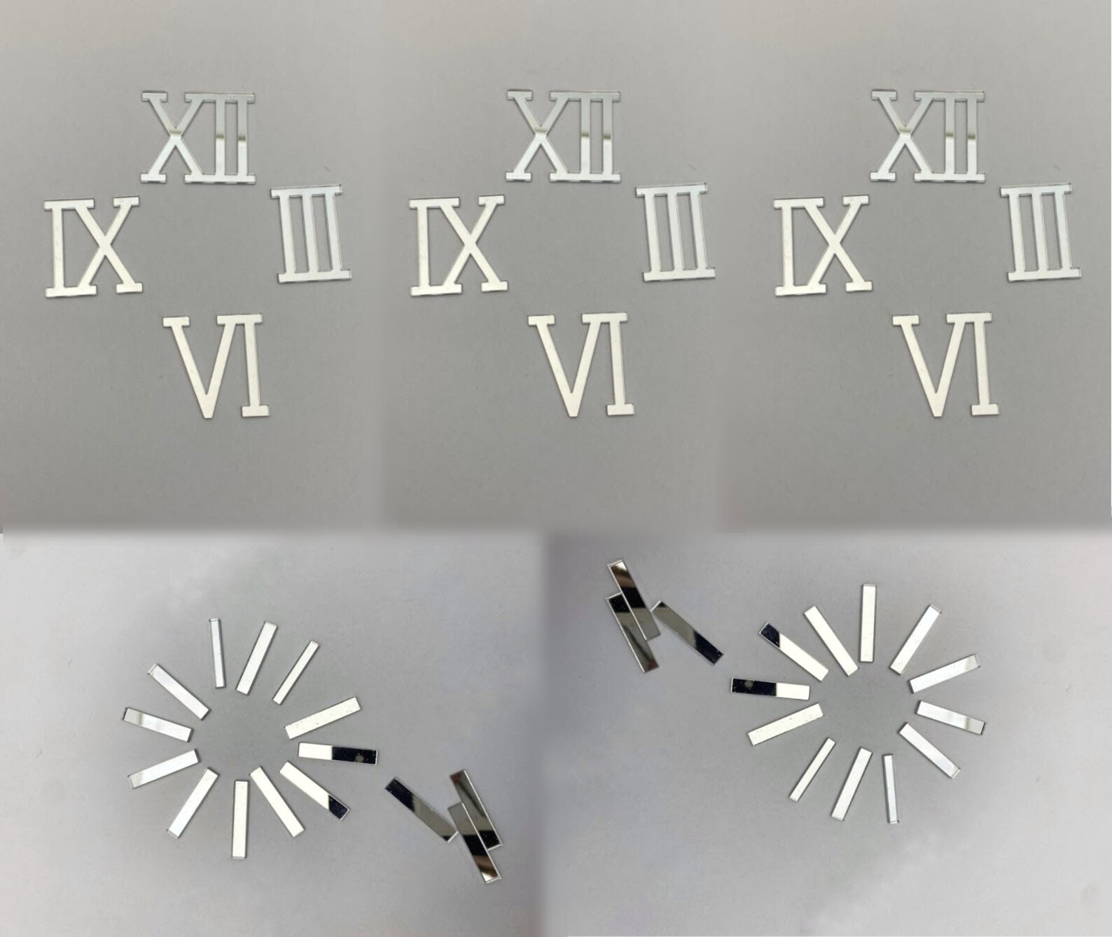 Silver Roman Numerals 4cm & Dashes 3cm for Epoxy Resin - Etsy