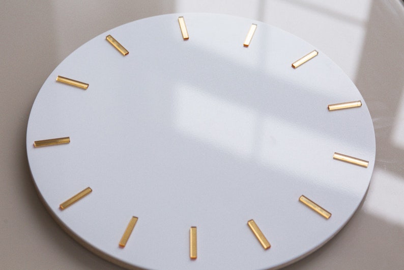 12pcs Mirrored BRIGHT GOLD Strips With Squared Ends Hour - Etsy