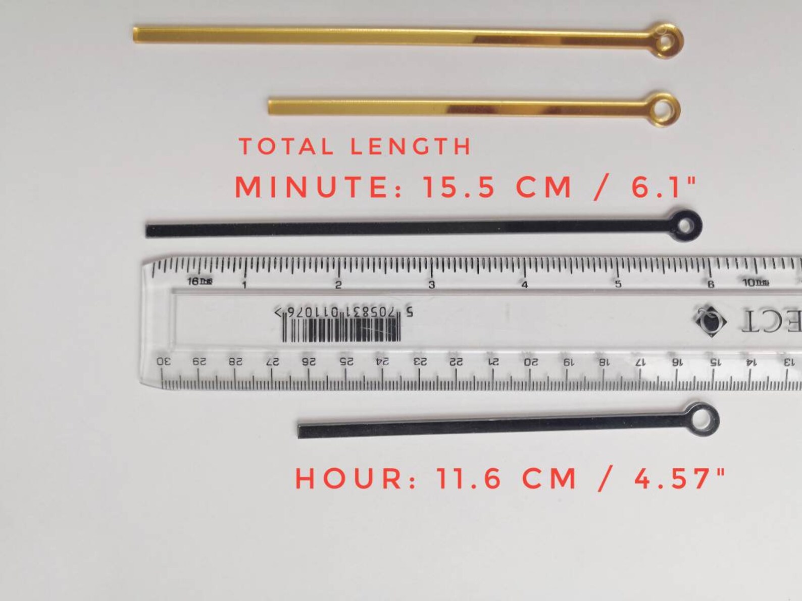 Thin Long Mirrored Clock Hands for Large Epoxy Resin Clocks 5 - Etsy