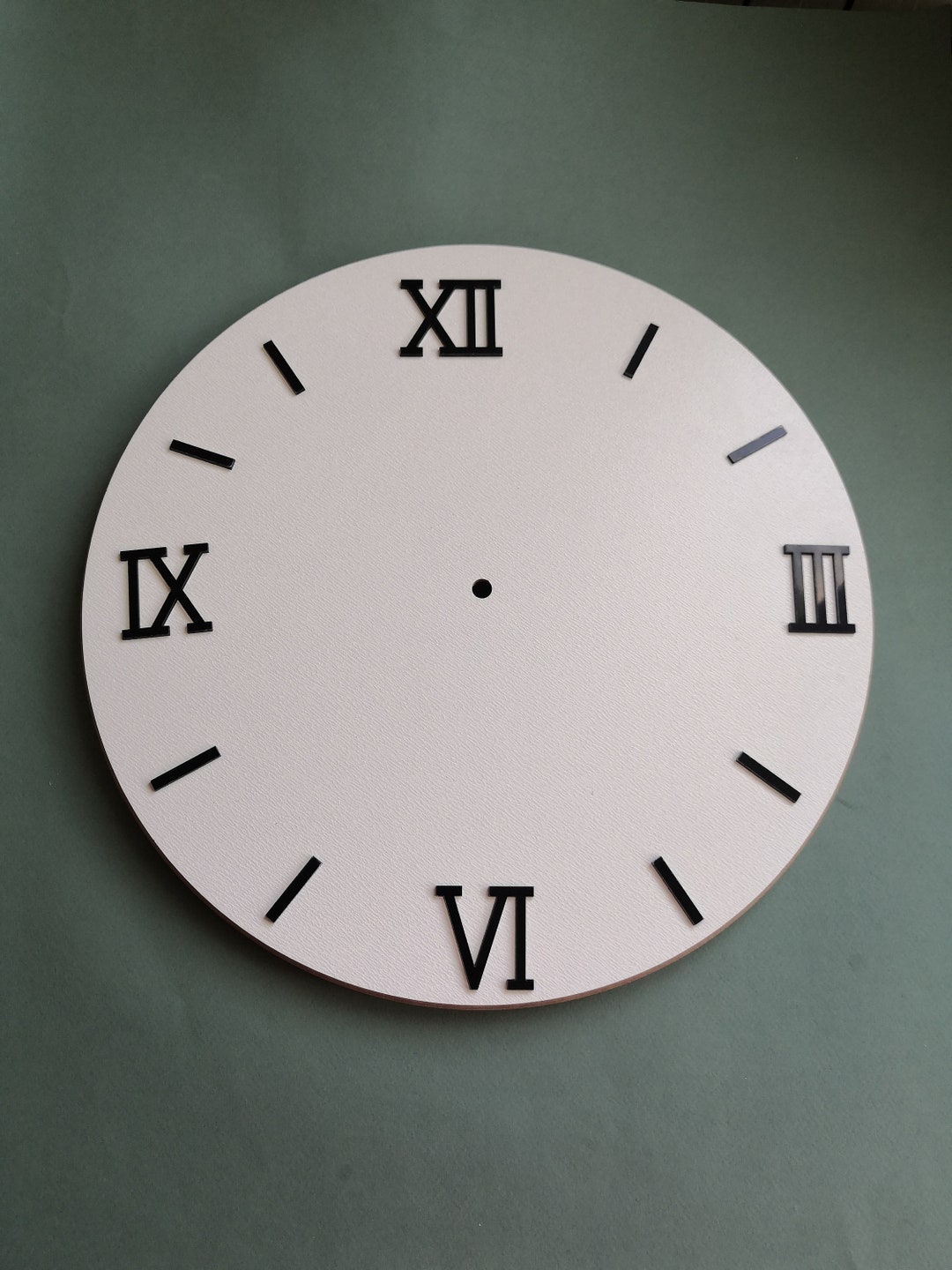 Black Roman Numerals 4cm & Dashes 3cm for Epoxy Resin Wall Clock Laser ...