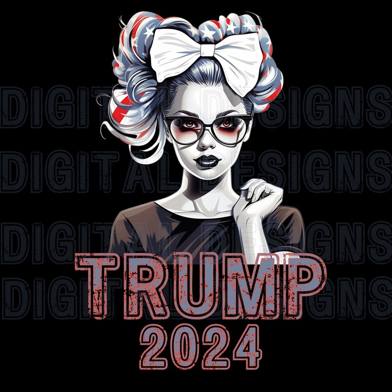 Trump 2024 PNG Sublimation Digital Design for Graphic Designs and T ...