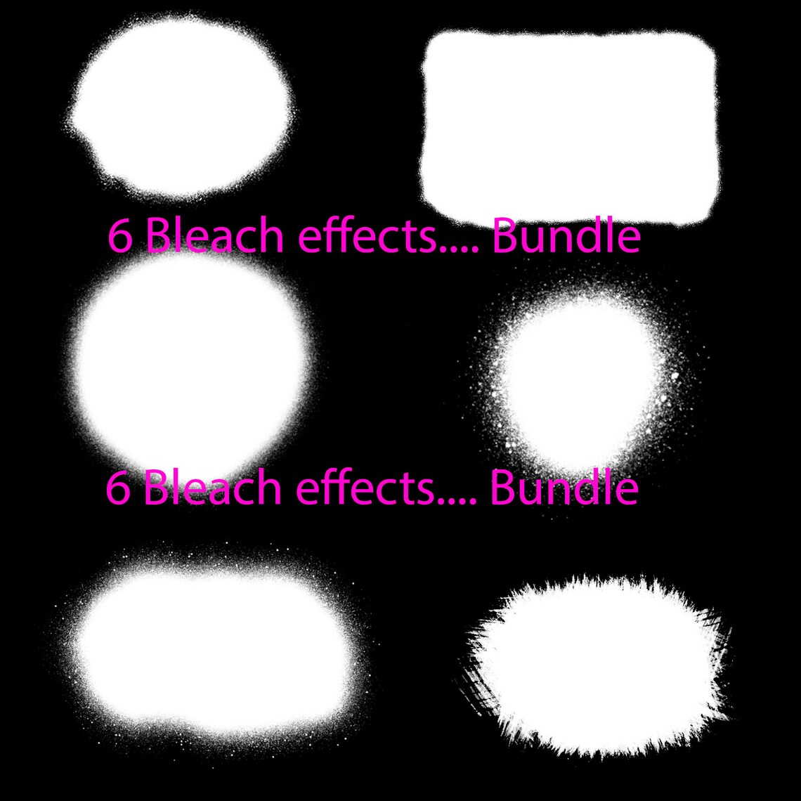 Bleach Effect Png Bundle, Bleach Splashes, Bleach Sublimation Designs ...