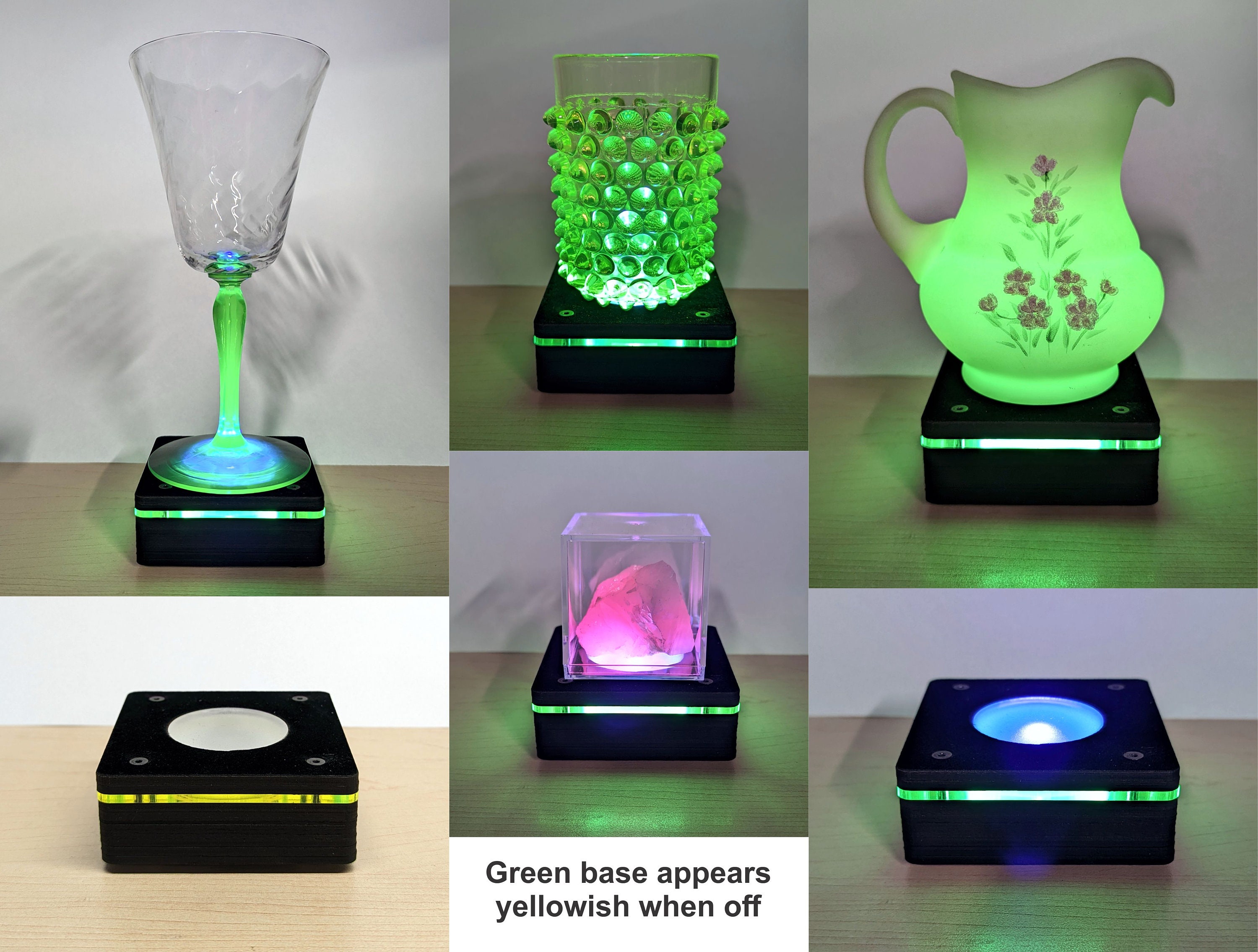 UV Display Base for Your Uranium Glass and Fluorescent Mineral ...