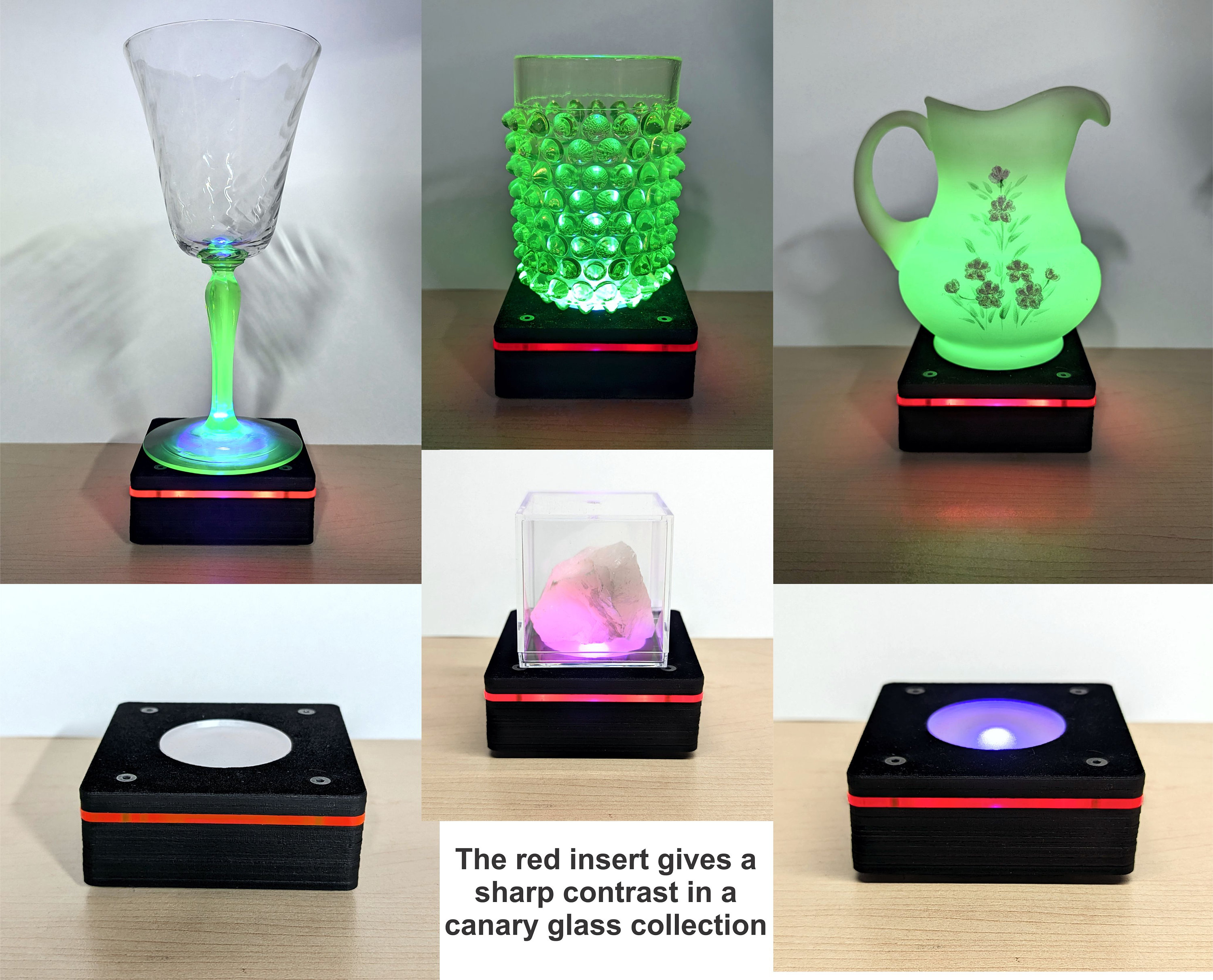 UV Display Base for Your Uranium Glass and Fluorescent Mineral ...