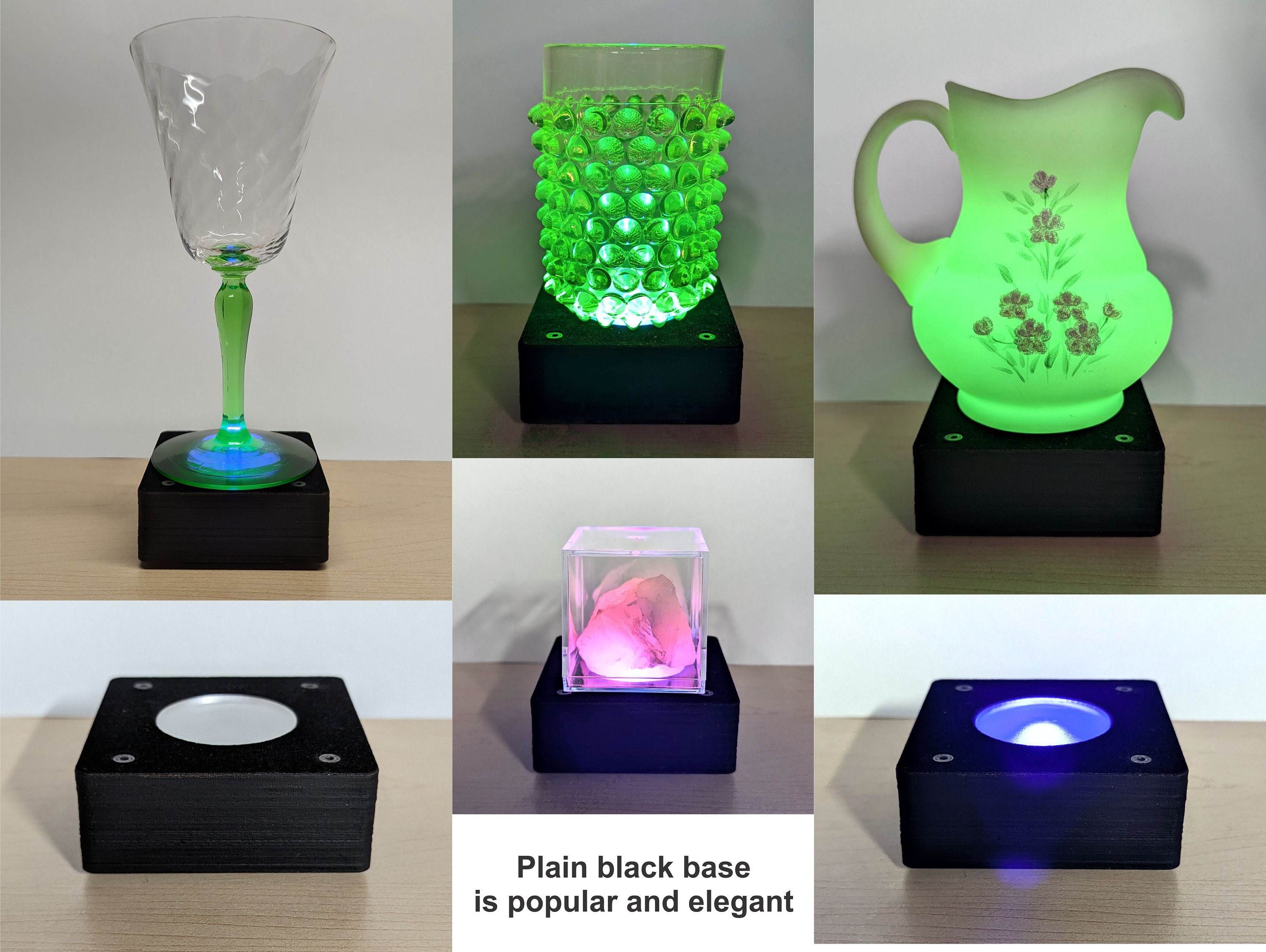 UV Display Base for Your Uranium Glass and Fluorescent Mineral ...