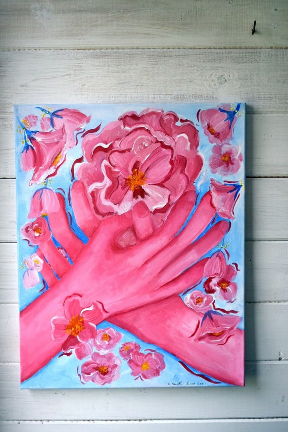 Self Care: Original Painting Self Care Gift Positivity Art | Etsy