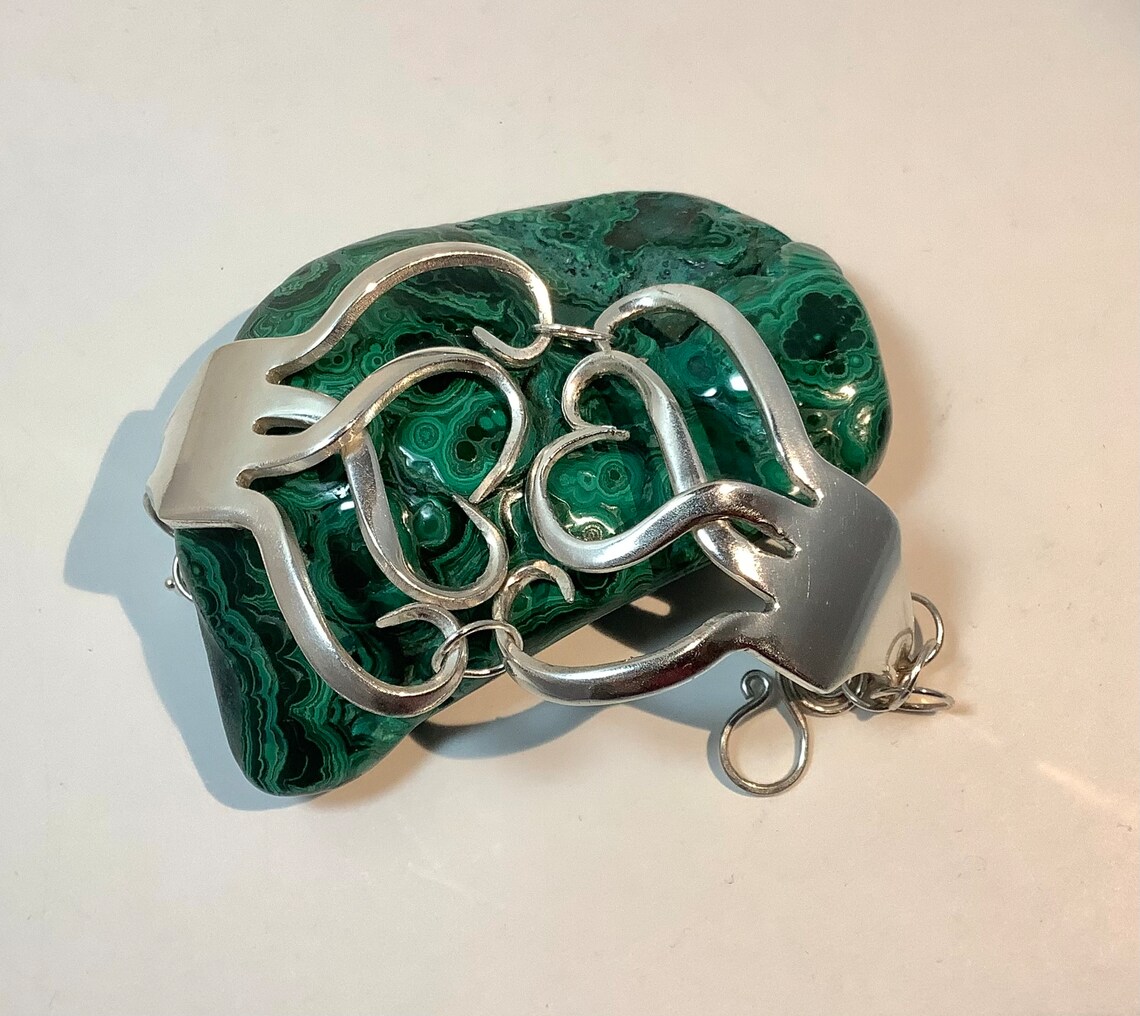 Vintage Silverplate Fork Bracelet With Sterling Silver Clasp..no. 5799 ...